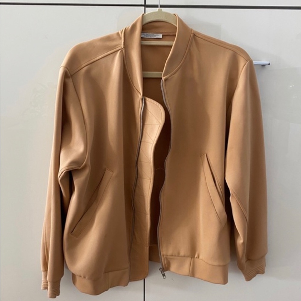 Zara Tan Bomber Jacket - Gem